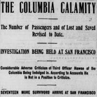 The Shipwreck Of The SS Columbia - Bates Genealogy